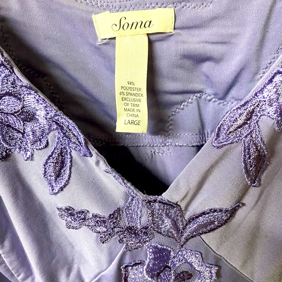 Soma | Intimates & Sleepwear | Soma Large Light Lilac Purple Long ...